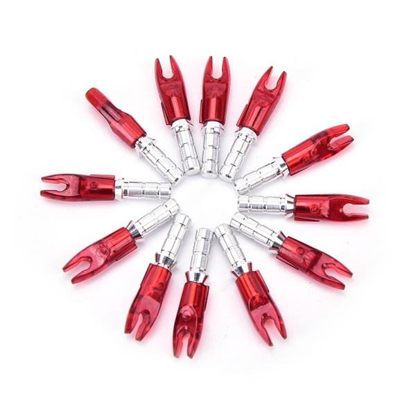12x plastic arrow pin nock+arrow nock pin for ID4.2mm arrow nocks arrow ...