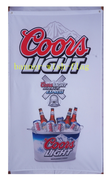Coors Light flag 3X5ft Coors Light beer banner flags-white | Wish