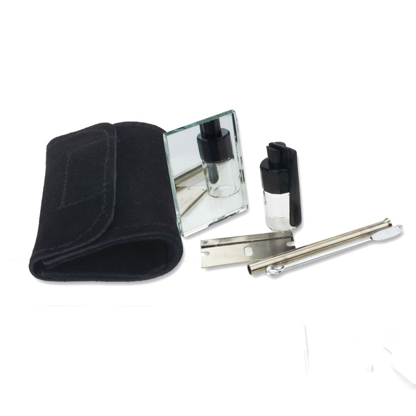 13.5mm X 6.5mm Small Size Suede Kit Snuff kit Sniffer Snorter Tube ...