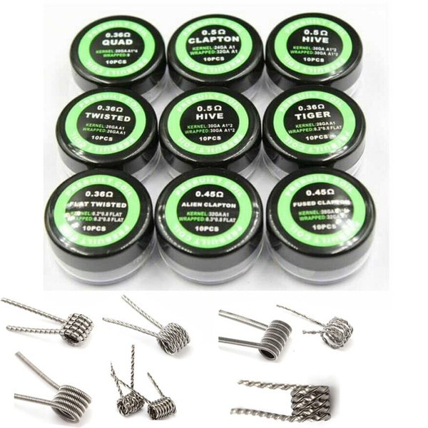 Clapton/Hive/Tiger/Twisted/Mix twisted/Fused clapton coil heating Wire ...