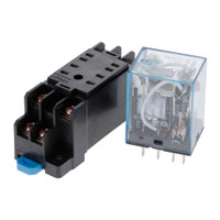 Mini 12VDC 5A Coil Power Relay MY2NJ HH52P-L 8 Pins DPDT With Socket ...