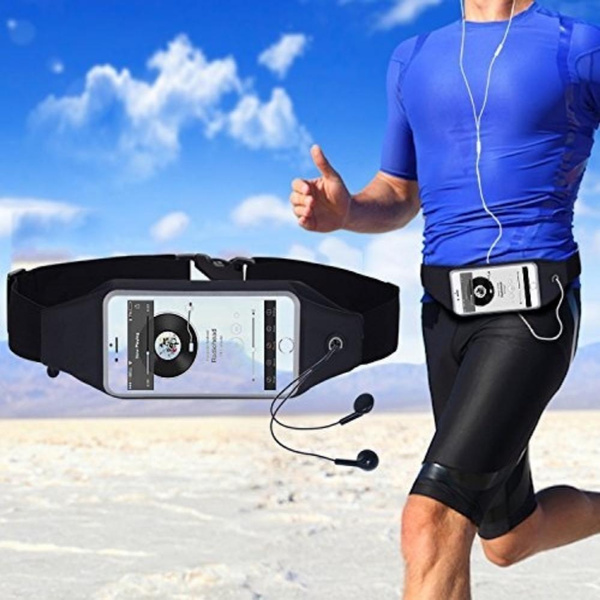 MPOWTECH Running Belt Waist Pouch for Women & Men Running Phone Holder ...