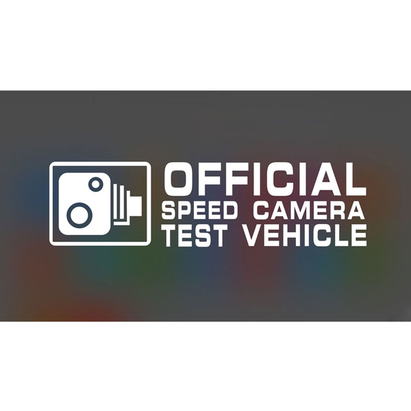 SPEED CAMERA TEST VEHICLE Funny Car,Window,Bumper JDM DUB Vinyl Decal ...
