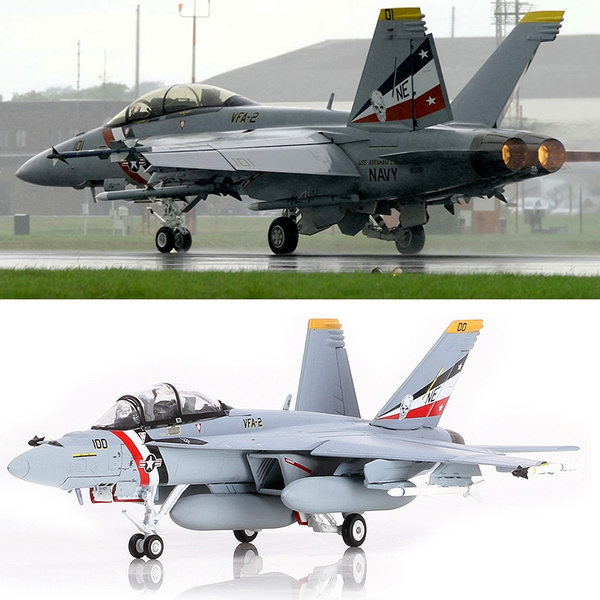 Terebo 1:100 Scale Alloy Diecast Military Model Toys F/A-18/F18 Hornet ...