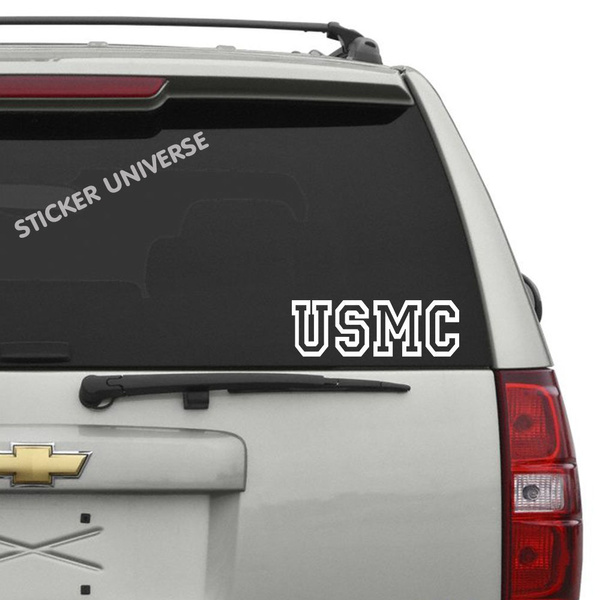 USMC United States Marine Corps Vinyl Die Cut Decal Sticker 3"x9" USA ...