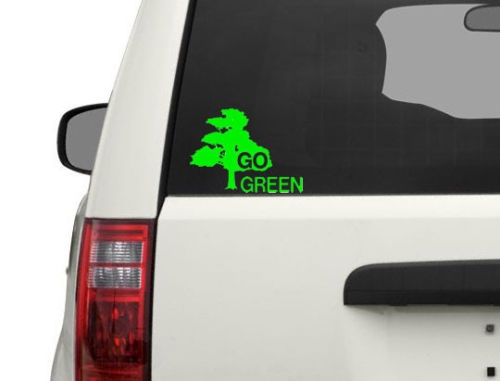 Go Green Sticker Environment Vinyl Decal | Wish