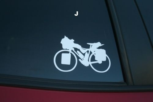 BikePacking Bike die-cut car window sticker | Wish