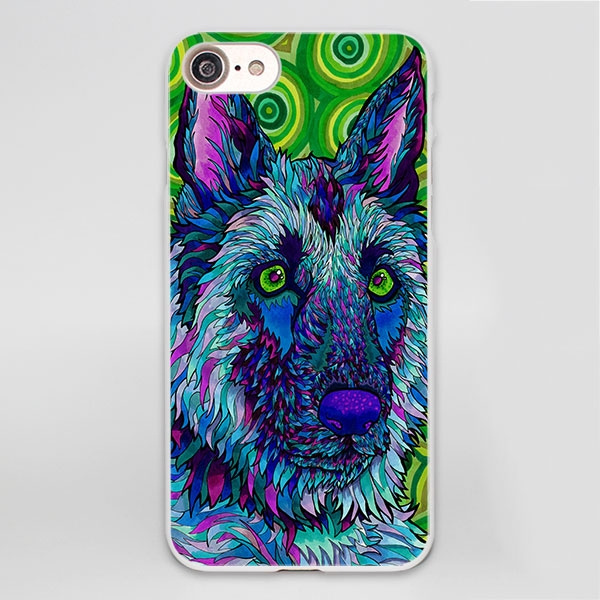 German Shepherd Dog Shabby Chic Phone Case for Apple iPhone SE 5 5s 5c ...