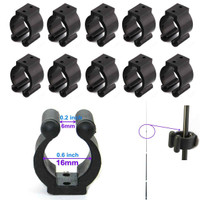 10PCS Plastic Fishing Rod Pole Storage Tip Rack Clip Clamps Holder ...