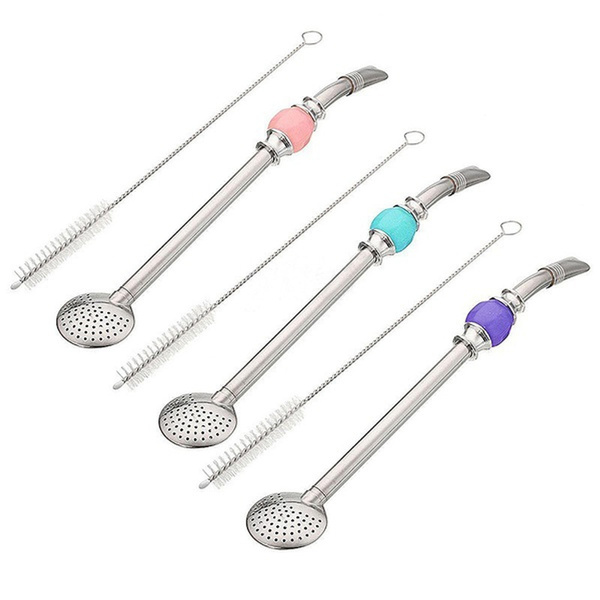 New Design Party Stainless Steel Tea Filter Straw Yerba Mate Bombilla ...