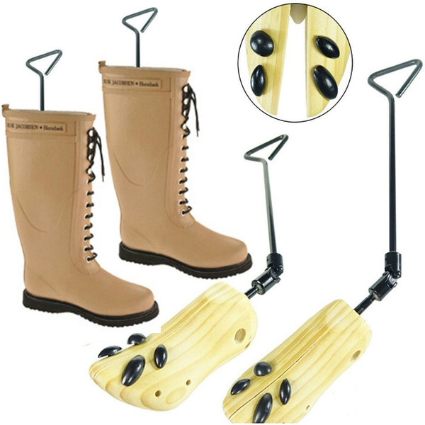 New Boot Stretcher Men Wood Shoe Shaper Mens Western Cowboy Adjustable ...