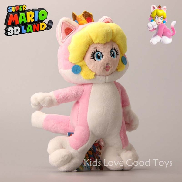 Super Mario Bros 3D WORLD NEKO CAT PRINCESS PEACH Plush Stuffed Doll ...