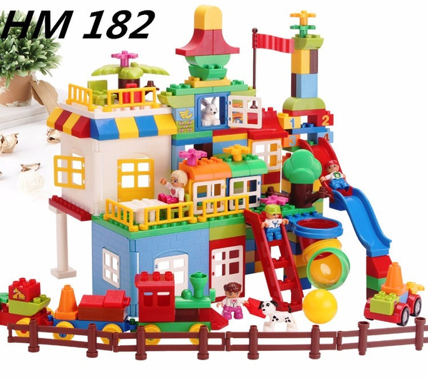 NEW HM182 210 PCS Big Building Blocks Children's Playground Blocks Toys ...
