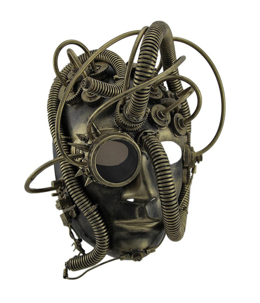 Man Droid Full Face Steampunk Cyborg Costume Mask with Goggle | Wish