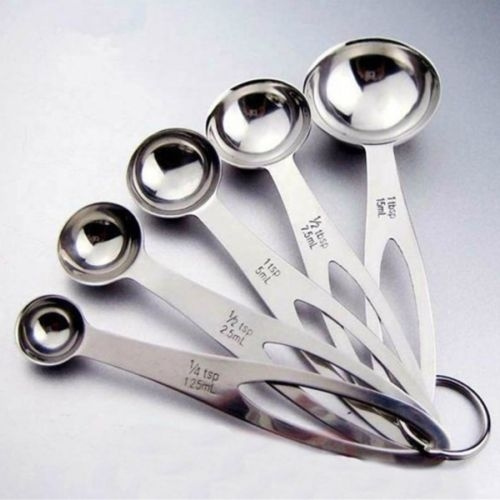 Stainless Steel Measuring Spoons Tea Coffee Measure Utensil Cooking ...