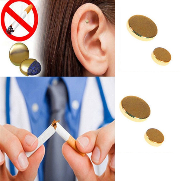 Cigarettes Magnetic Stop Smoke Ear Acupressure Ear Magnet Quit Anti ...