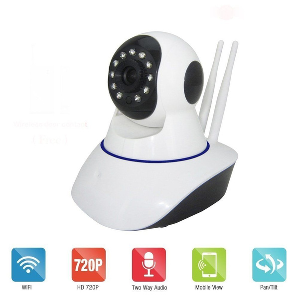 Dual antenna HD 720P Wireless IP Camera Wifi Night Vision IP Network ...