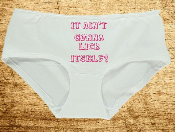 Women's Underwear Knickers Panties "It Ain't Gonna Lick Itself ...