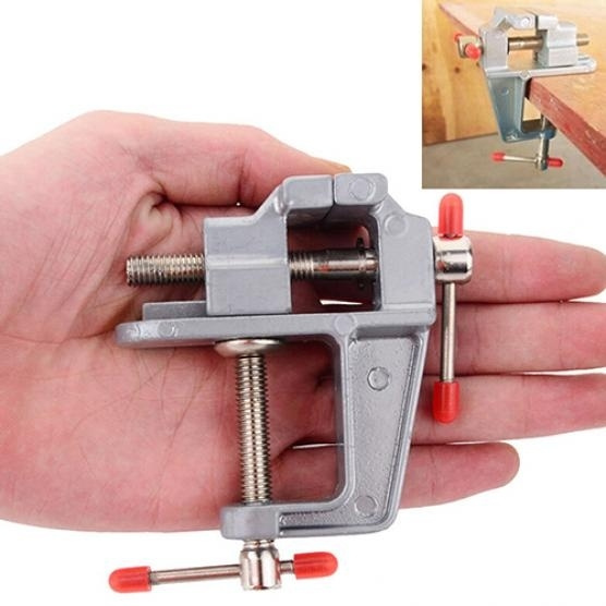 3.5 Inch Aluminum Small Jewelers Hobby Clamp On Table Bench Vise Mini ...