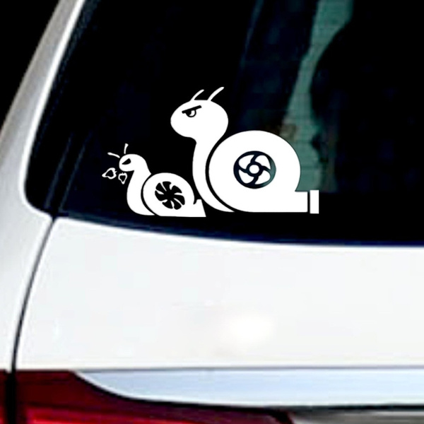 6" Snail TWIN TURBO Funny JDM Vinyl Decal Sticker Waterproof | Wish