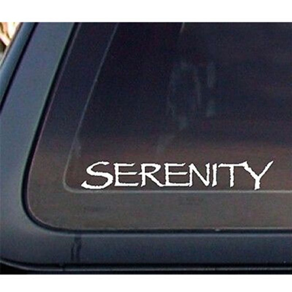buy 3 get 4 SERENITY Firefly Car Decal / Sticker - White | Wish