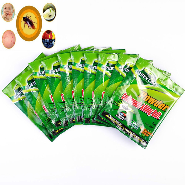 5PC/LOT Effective Powder Cockroach Killing Bait Roach Killer Miraculous ...