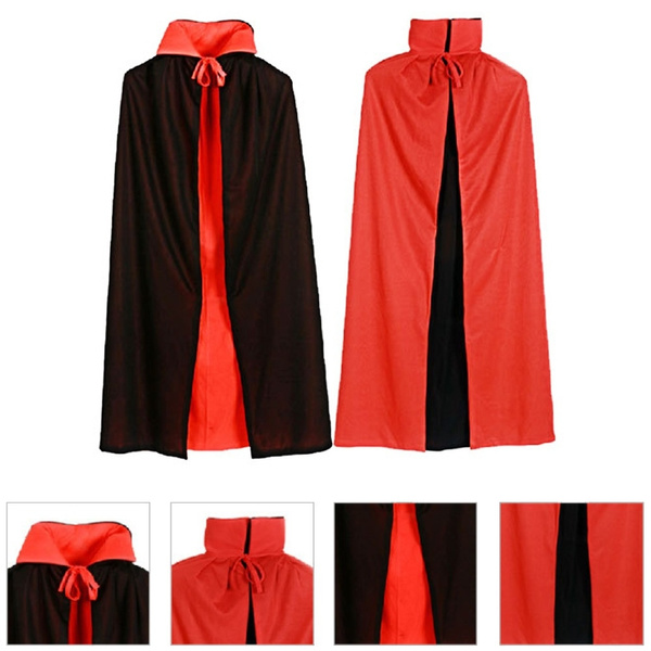 Vampire Dracula Cloak Cape for Men Male Halloween Fancy Dress Costume ...