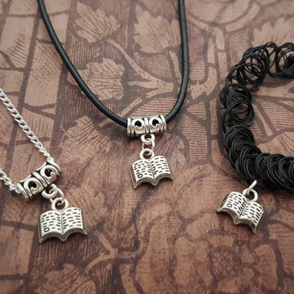 3D Book Choker, Writer Necklace, Reader Jewelry, Book Charm, Novel ...