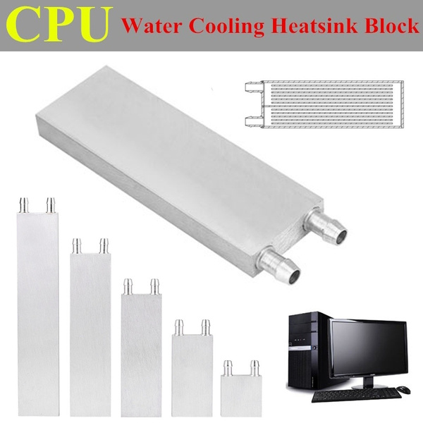 Aluminum CPU Radiator Water Cooling Block Liquid Water Cooler Heat Sink ...