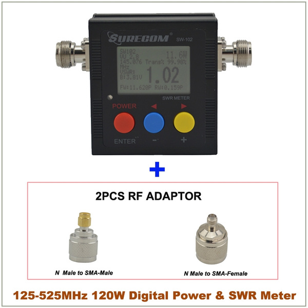 SURECOM SW-102 Digital VHF/UHF Power & SWR Meter & Frequency Counter ...