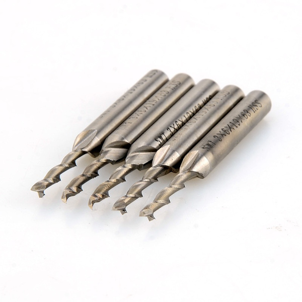 5Pcs Extra Long 3mm 2Flute HSS&Aluminium Extended End Mill Cutter CNC Bit Kit B00467 | Wish