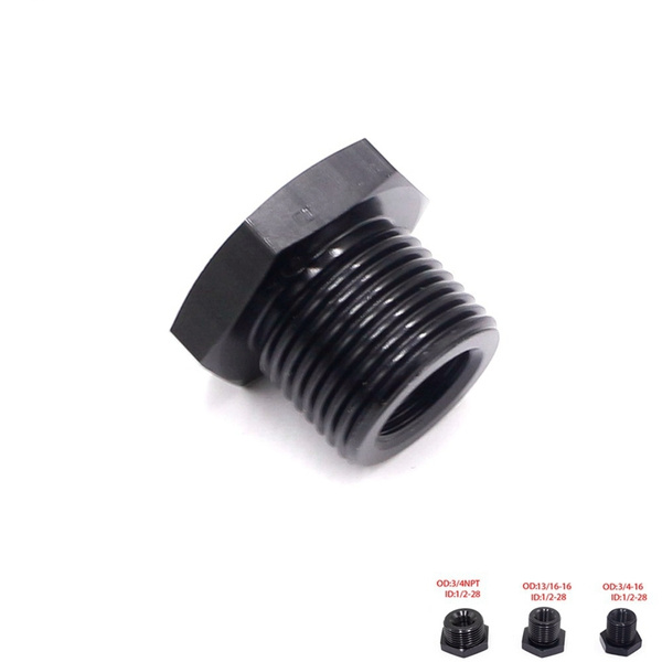 Automotive Oil Filter Threaded Adapter 1/2-28 to 3/4-16 13/16-16 3/4 ...