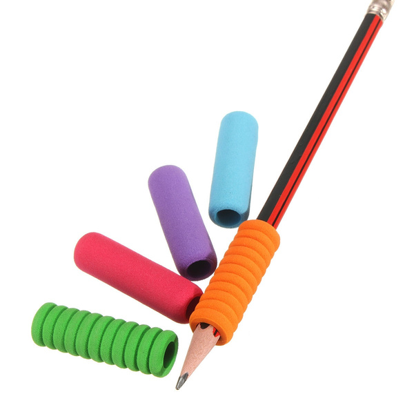 5Pcs Comfort Soft Foam Pen Pencil Grip Children School Pupil ...