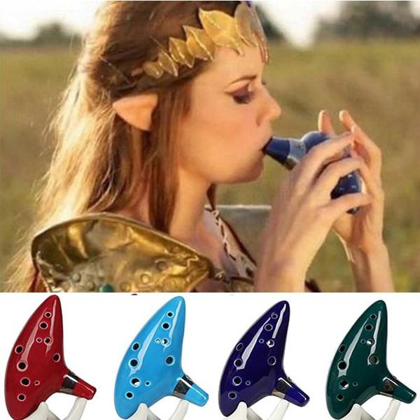 Hot 6/12 Holes Ocarina Ceramic Alto C Legend of Zelda Ocarina Flute ...