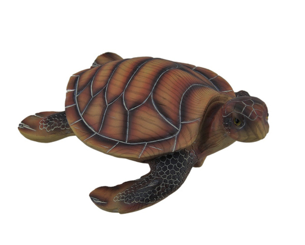 Wade the Exotic Wood Look Brown Sea Turtle Statue | Wish