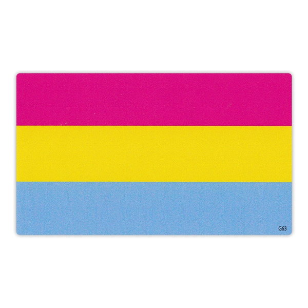Bumper Sticker Decal - Pansexual Pride Flag - Pan Sexual Polysexual ...