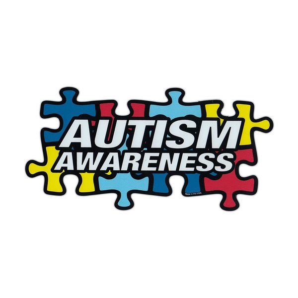 Magnetic Bumper Sticker - Autism Awareness (Puzzle Pieces, Autistic ...