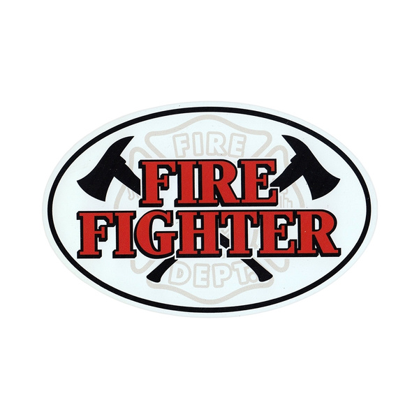Magnetic Bumper Sticker - Fire Fighter (Fire Department, Fire Rescue ...