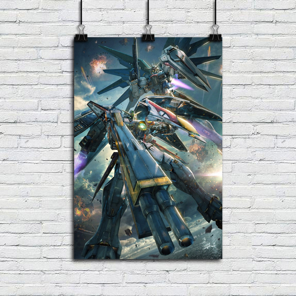 Gundam Versus Canvas Painting for Room Background Wall Decoration High ...