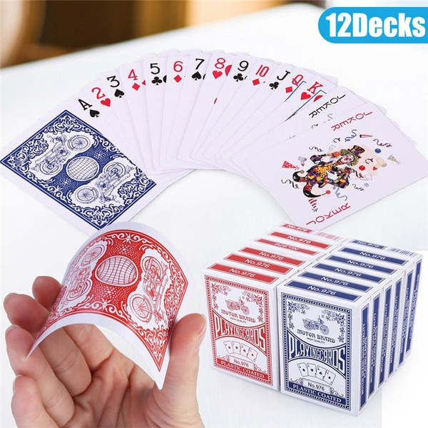Playing Cards, Poker Size Standard Index, 12 Decks of Cards (6 Blue and ...
