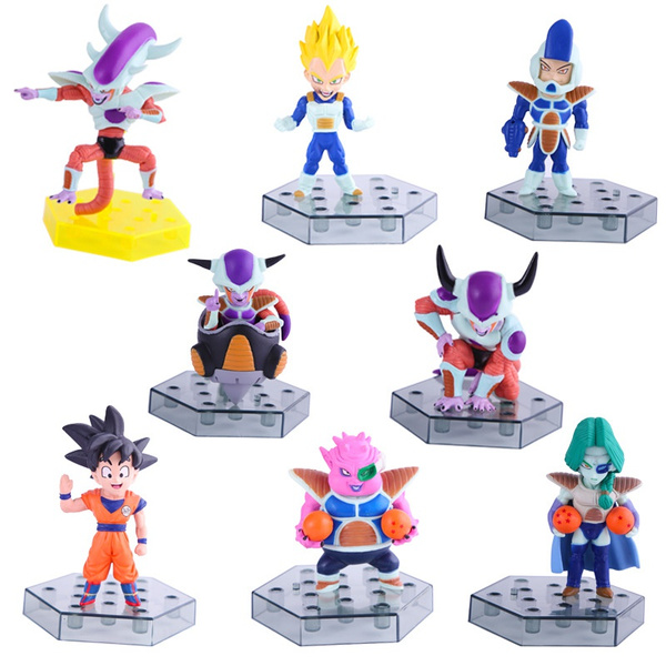8pcs/set Dragon Ball Z Action Figure Son Goku Frieza Vegeta Zarbon PVC ...