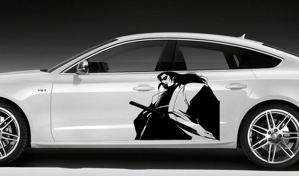FOR ANIME NINJA SAMURAI WARRIOR FIGHTER SWORD CAR VINYL STICKER ...