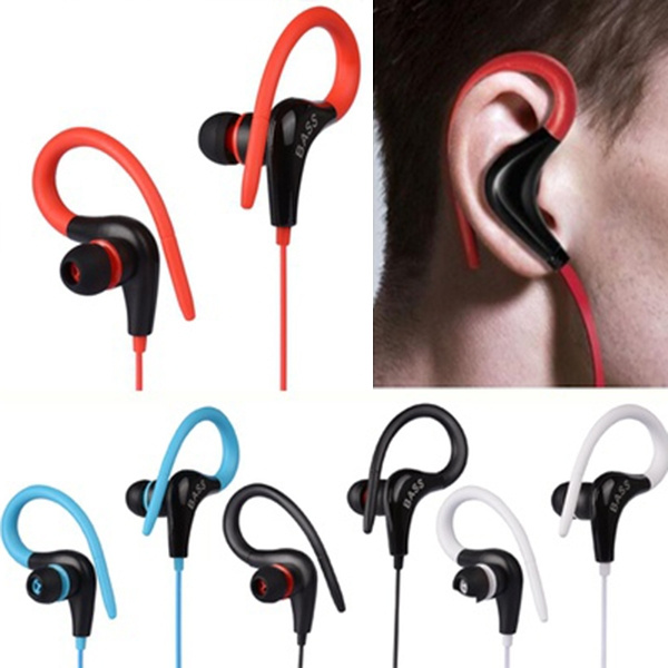 1PC 3.5mm In-Ear Bass Metal Earbuds Hook Earphone with Microphone | Wish