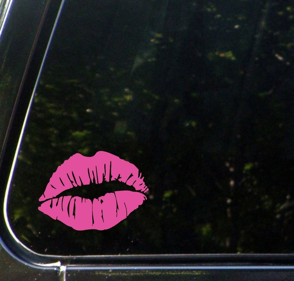 RUKI Kiss Mark Hot Lips - Vinyl Decal Sticker for Wall Window Car | Wish