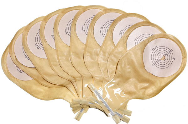 10Pcs/Box Drainable open Colostomy Bags colostomy pouches Ostomy Stoma ...