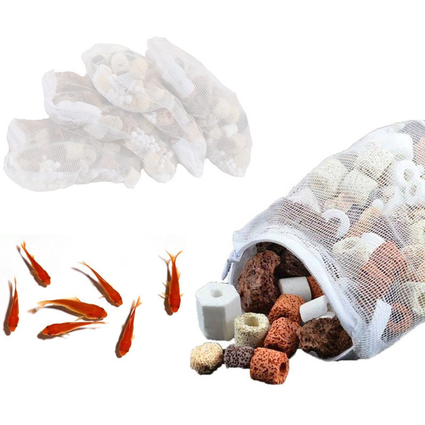 100g Ceramic Bio Rings Biological Filtration Filter Media For Aquarium ...