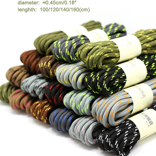 Round Athletic Shoe Lace Canvas Sneaker Shoelaces Unisex Strings Rope ...