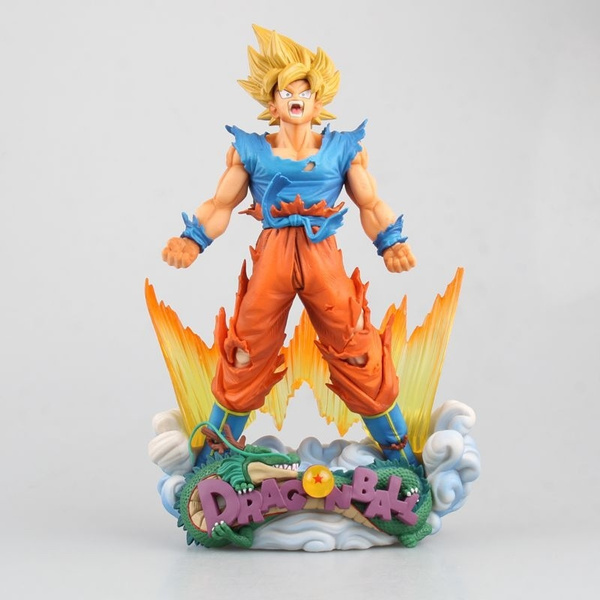 Anime Dragon Ball Z Figurine Son Goku Angry Super Saiyan PVC Figure ...