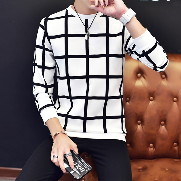Fashion Spring Autumn Men Sweatshirts Pullovers Long Sleeve T Shirts | Wish