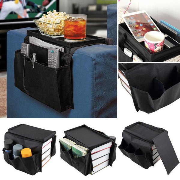 6 Pocket Couch Buddy Remote Control Holder Sofa Arm Rest Organizer ...
